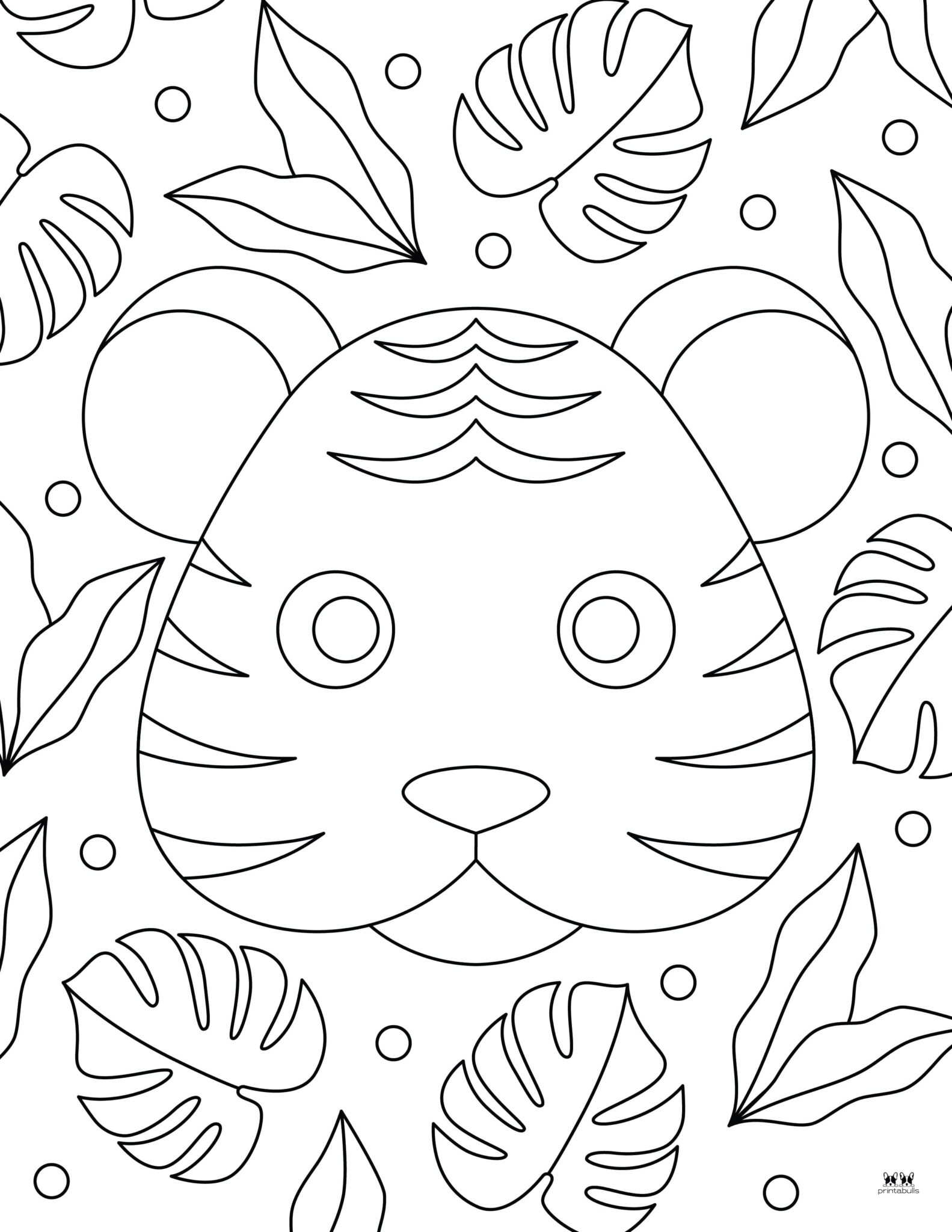 Tiger Coloring Pages - 35 Free Pages | Printabulls