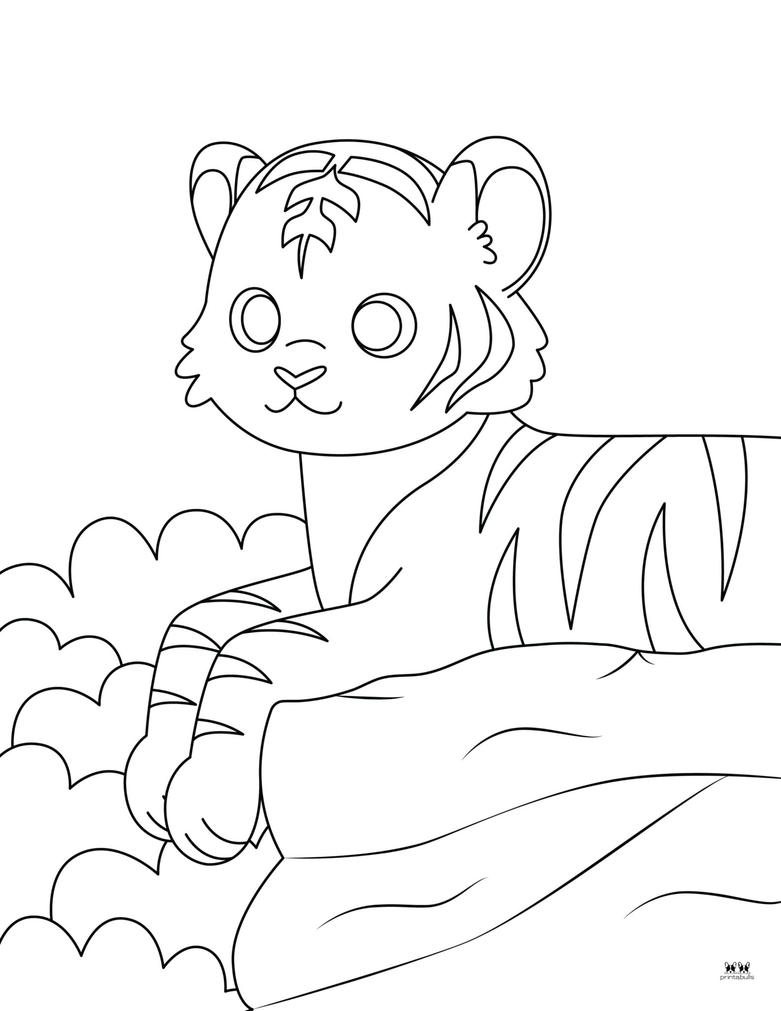 Tiger Coloring Pages - 35 Free Pages | Printabulls