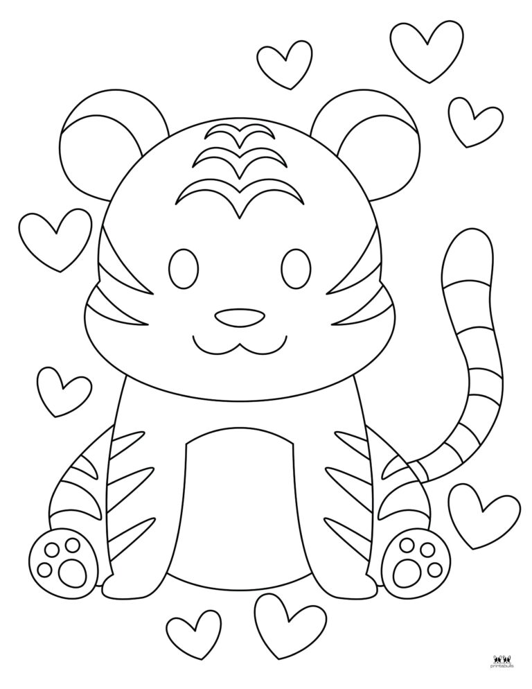 Tiger Coloring Pages - 35 Free Pages | Printabulls