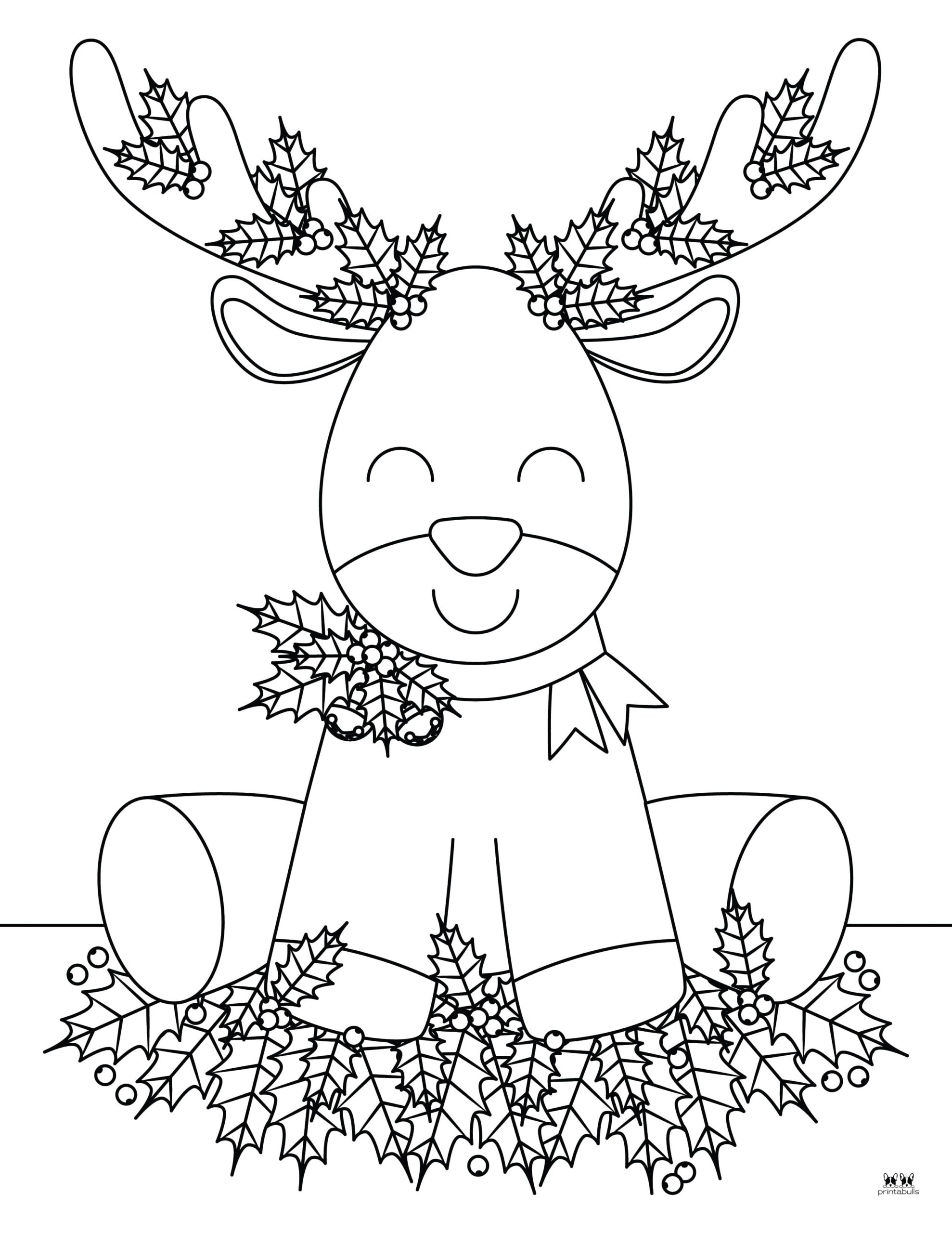 Holly Coloring Pages & Templates - FREE | Printabulls
