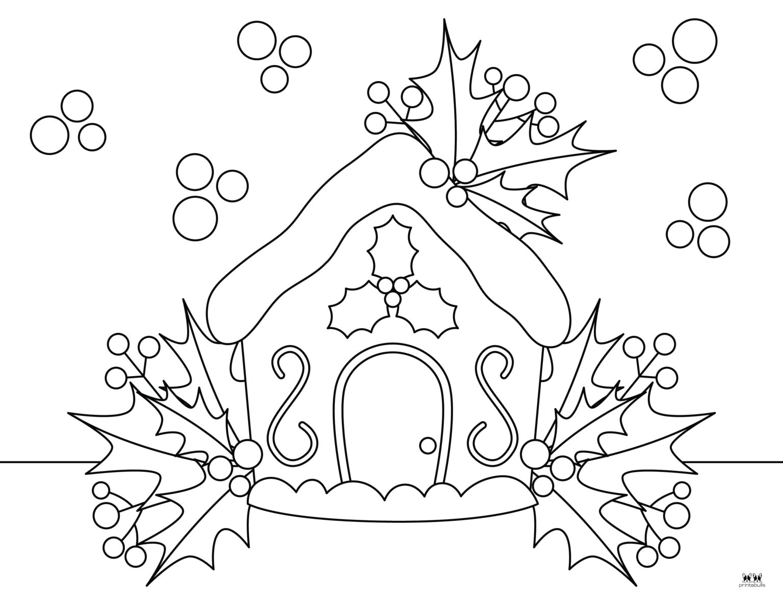 Holly Coloring Pages & Templates - FREE | Printabulls