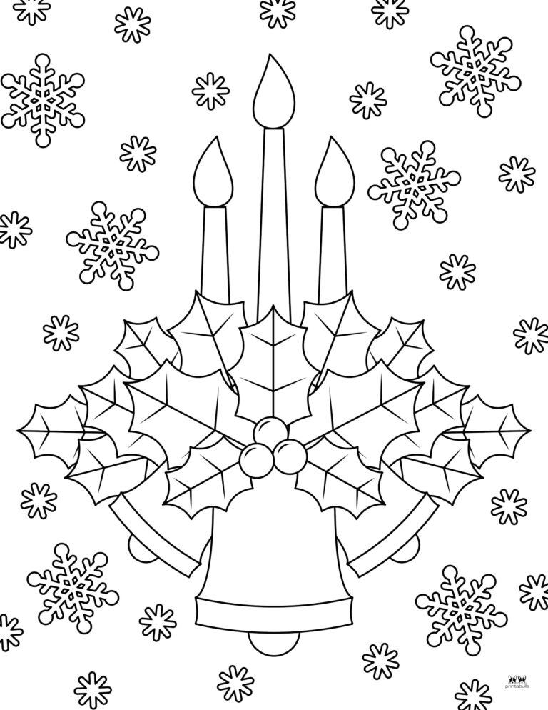 Holly Coloring Pages & Templates - FREE | Printabulls