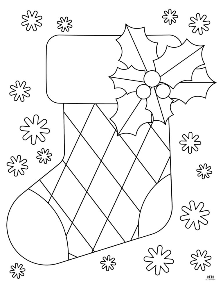 Holly Coloring Pages & Templates - FREE | Printabulls