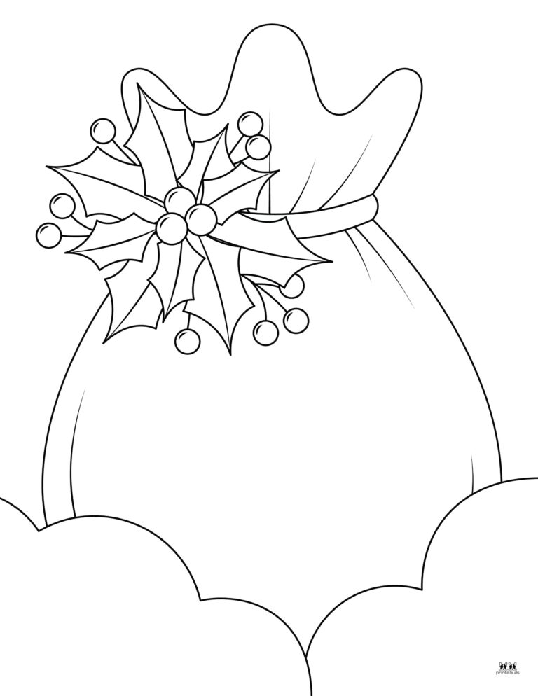 Holly Coloring Pages & Templates - FREE | Printabulls