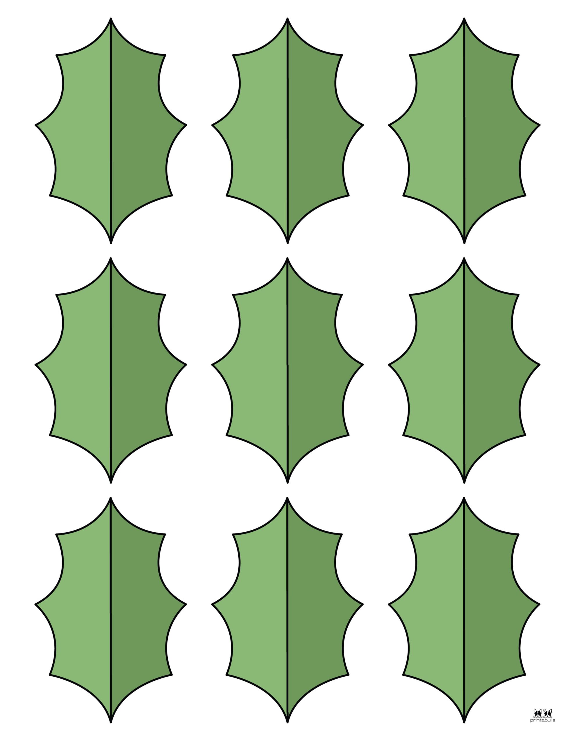 Holly Coloring Pages & Templates - FREE | Printabulls