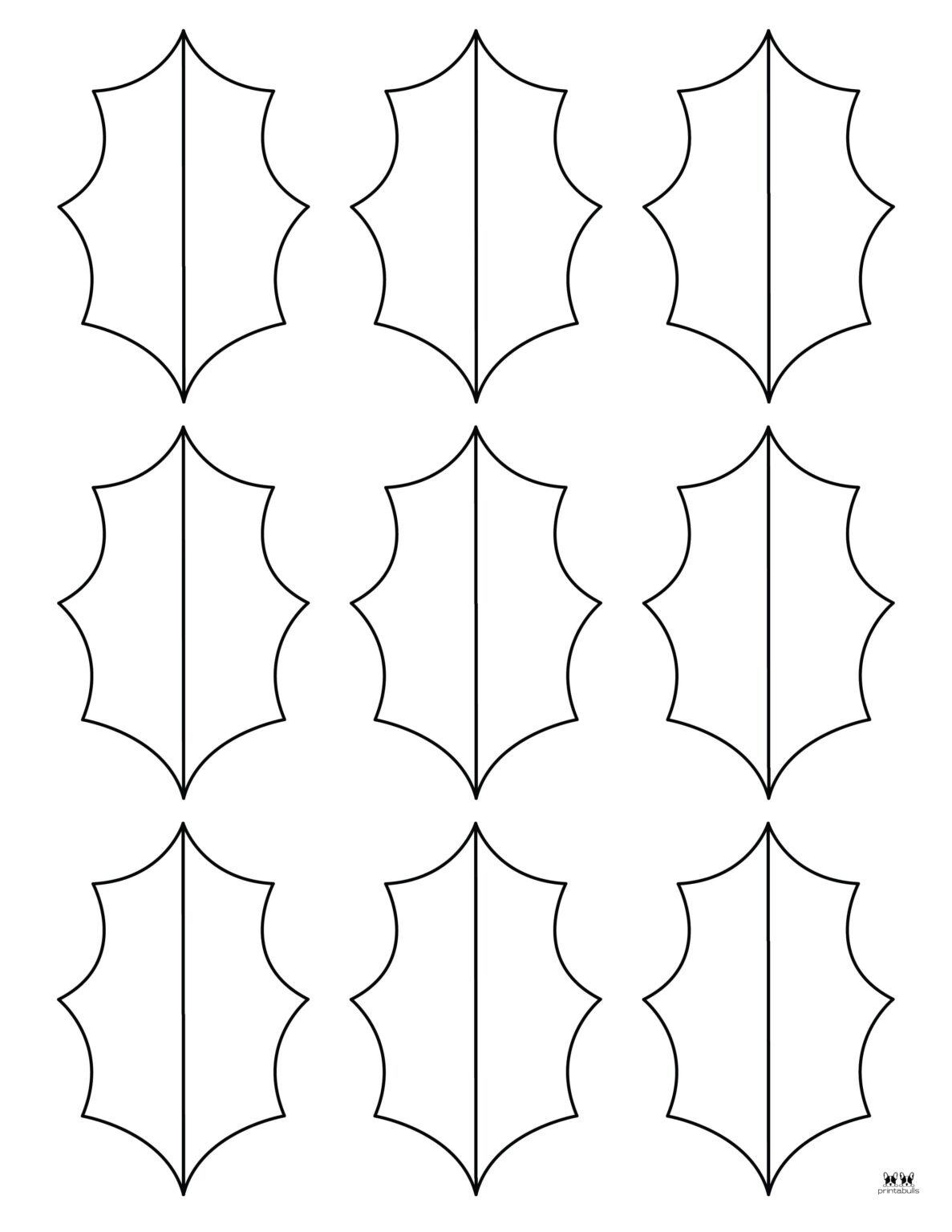 Holly Coloring Pages & Templates - FREE | Printabulls