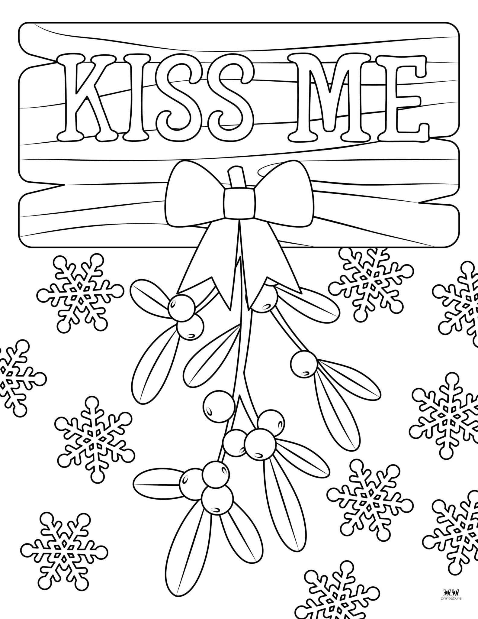 Mistletoe Coloring Pages & Templates - FREE - PrintaBulk