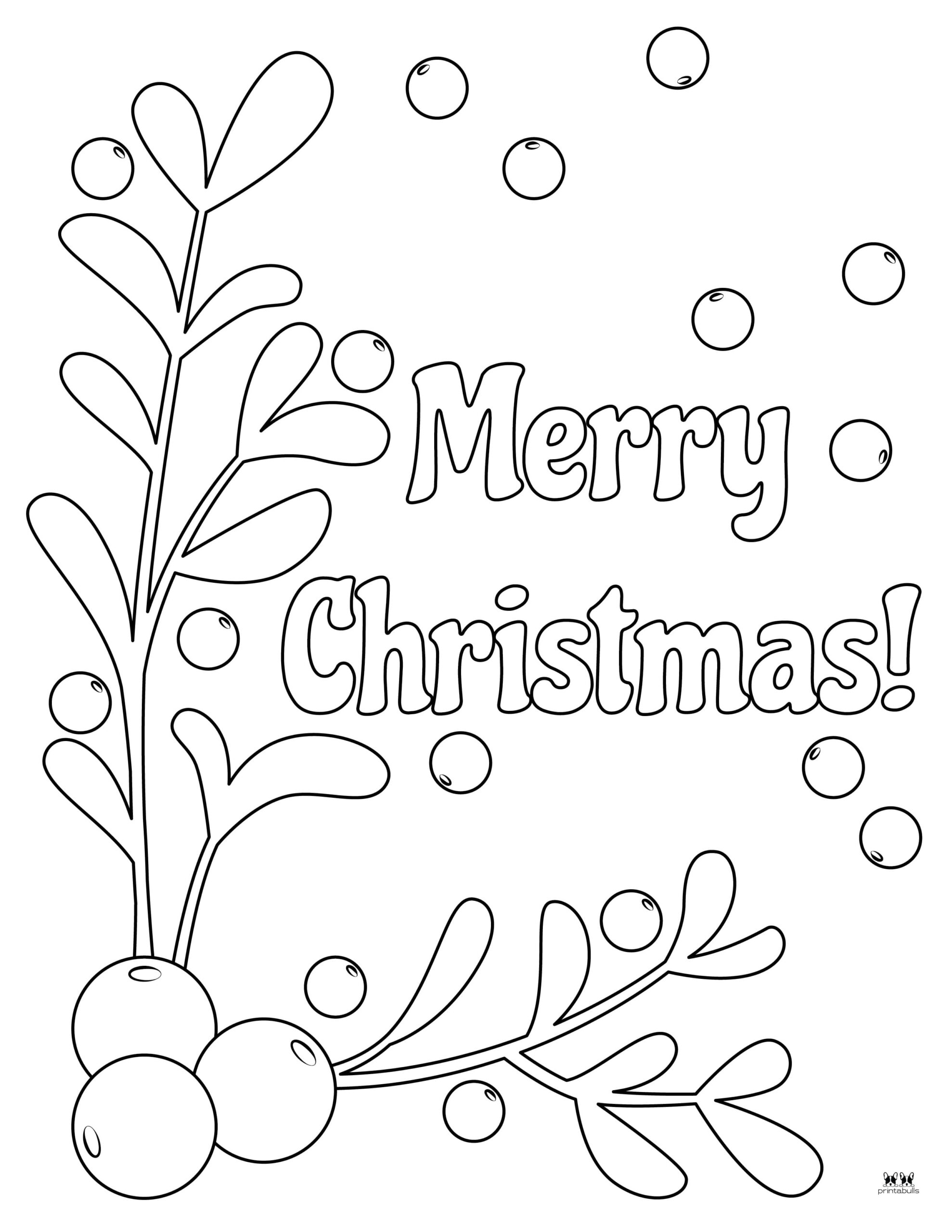 Mistletoe Coloring Pages & Templates - FREE | Printabulls