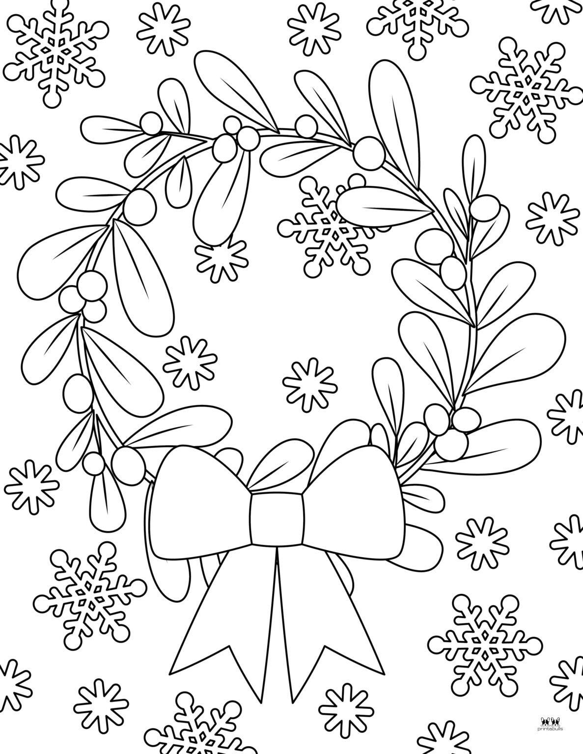 Mistletoe Coloring Pages & Templates - FREE | Printabulls