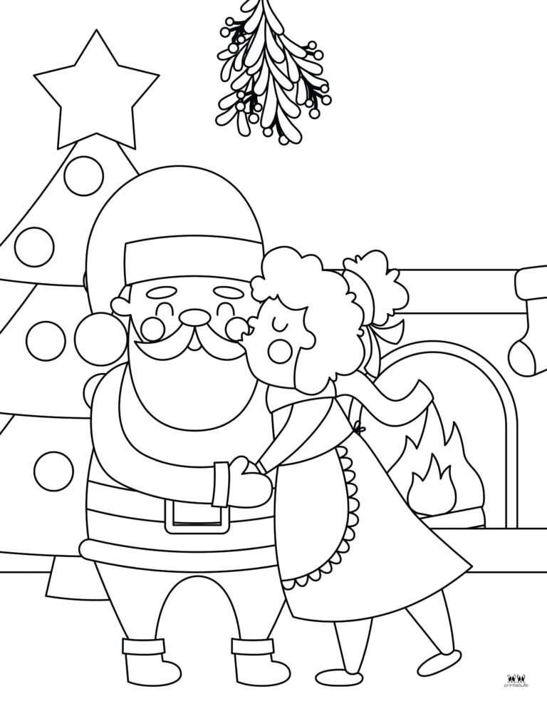 Mistletoe Coloring Pages & Templates - FREE | Printabulls