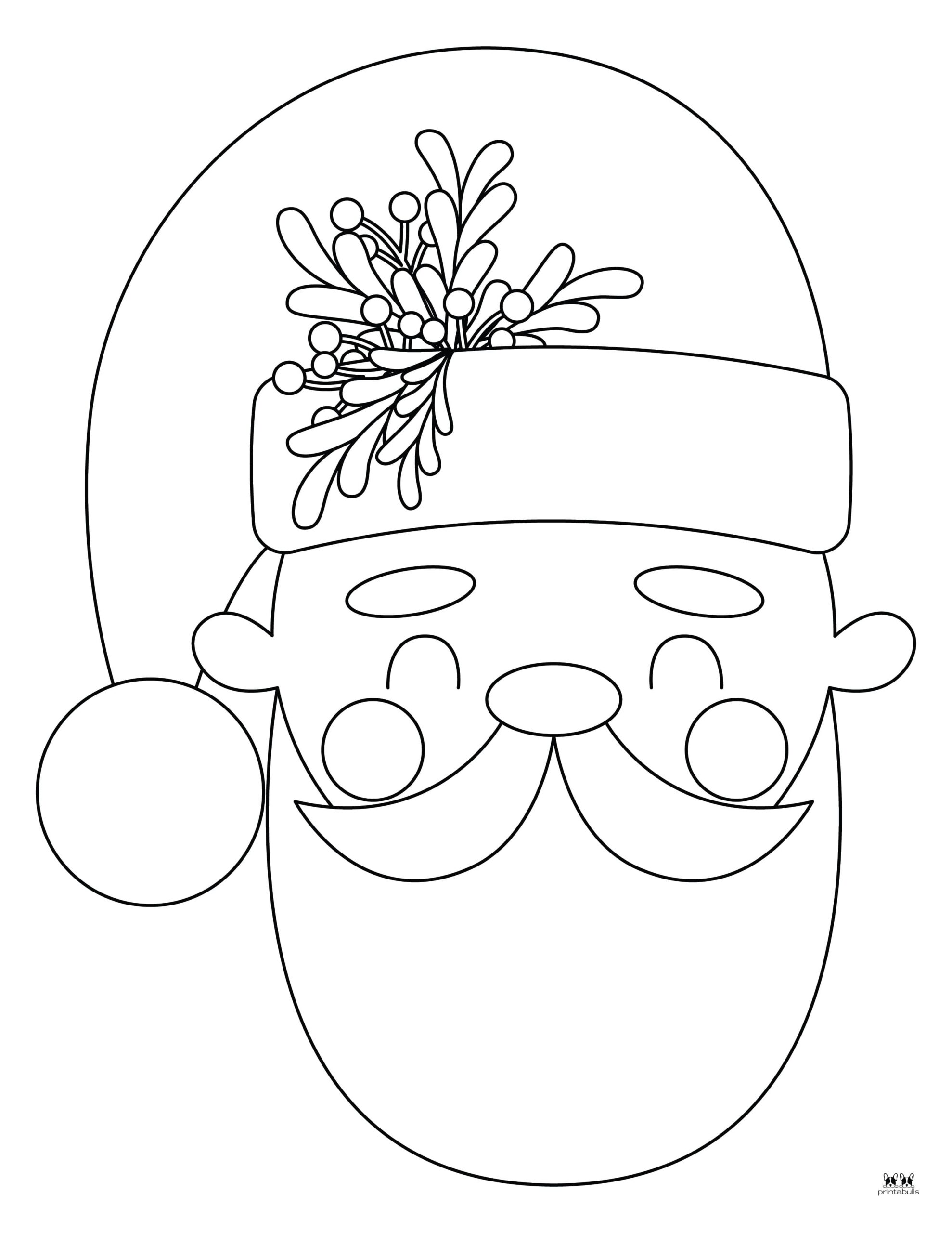 Mistletoe Coloring Pages & Templates - FREE - PrintaBulk