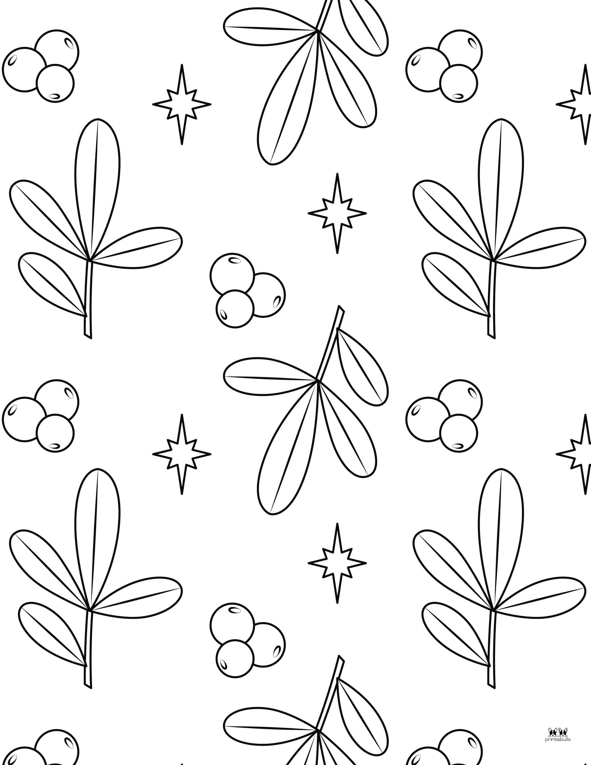 Mistletoe Coloring Pages & Templates - FREE | Printabulls