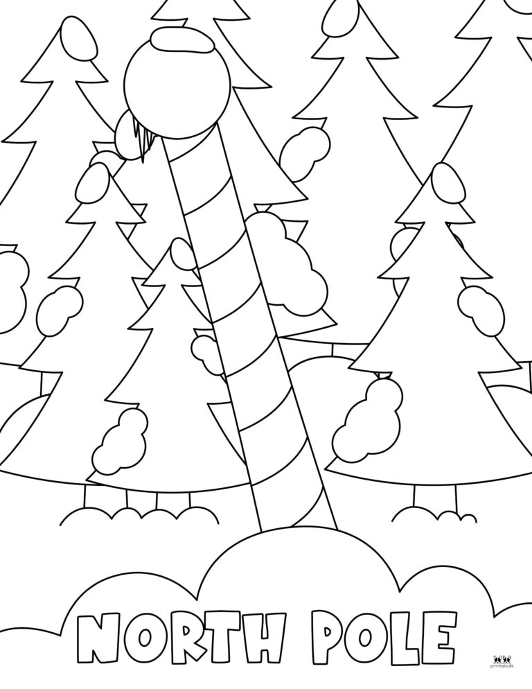 North Pole Coloring Pages - 12 FREE Pages | Printabulls
