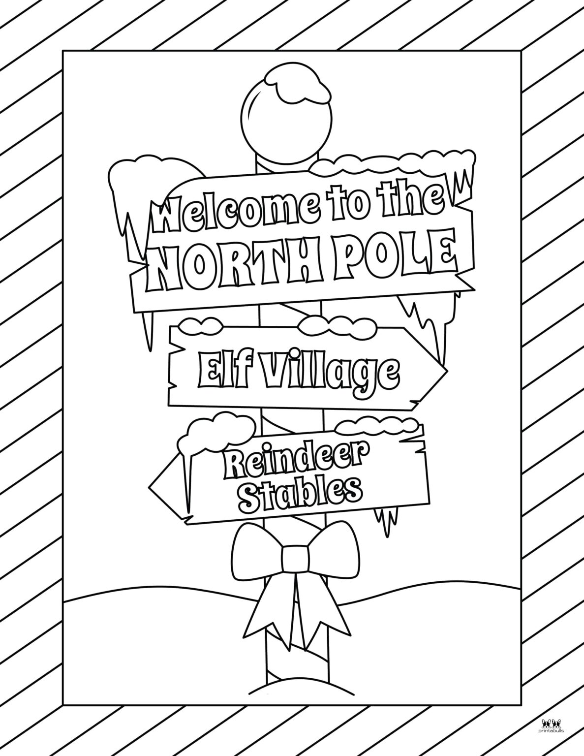 North Pole Coloring Pages - 12 FREE Pages | Printabulls