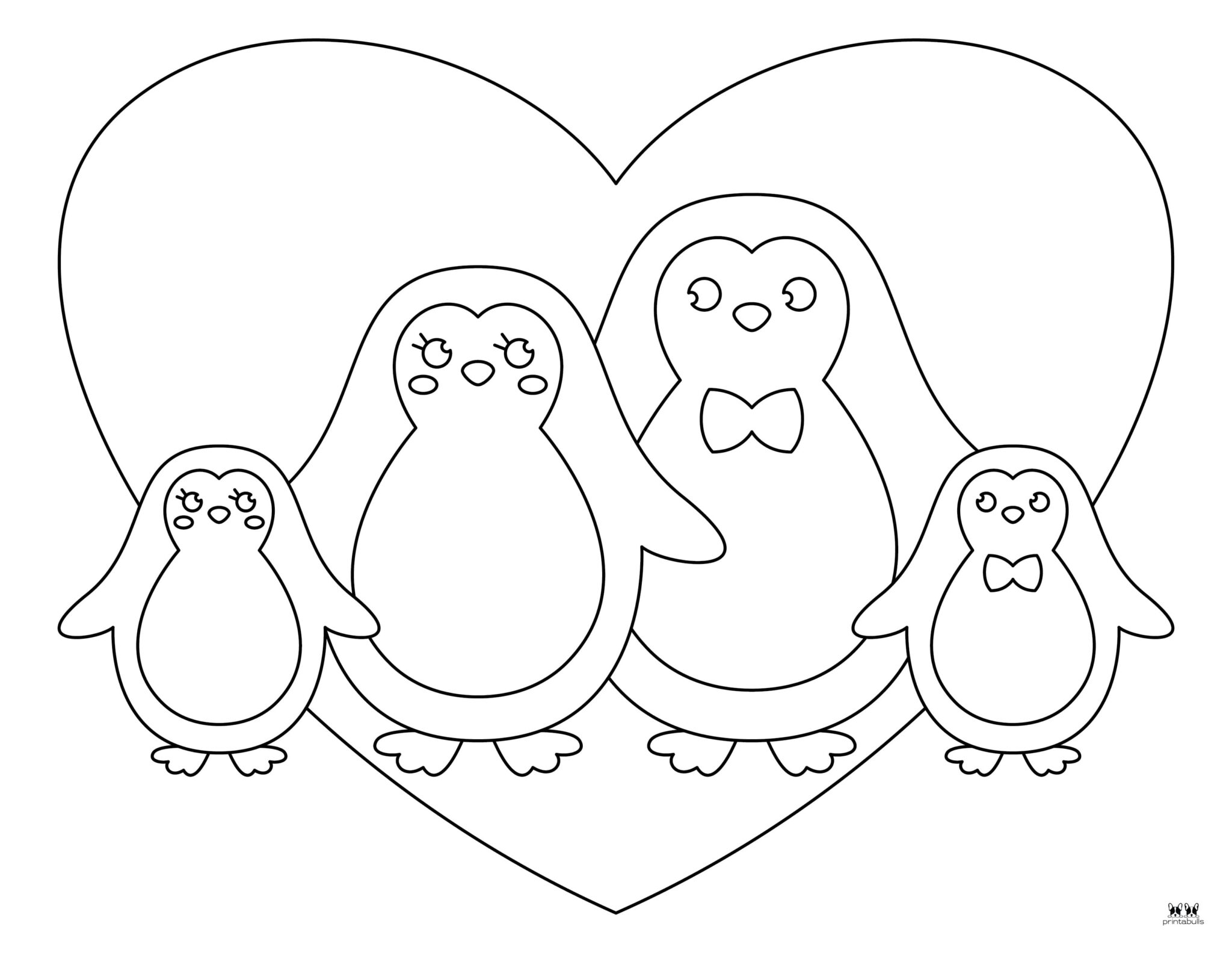 Penguin Coloring Pages & Templates - FREE | Printabulls