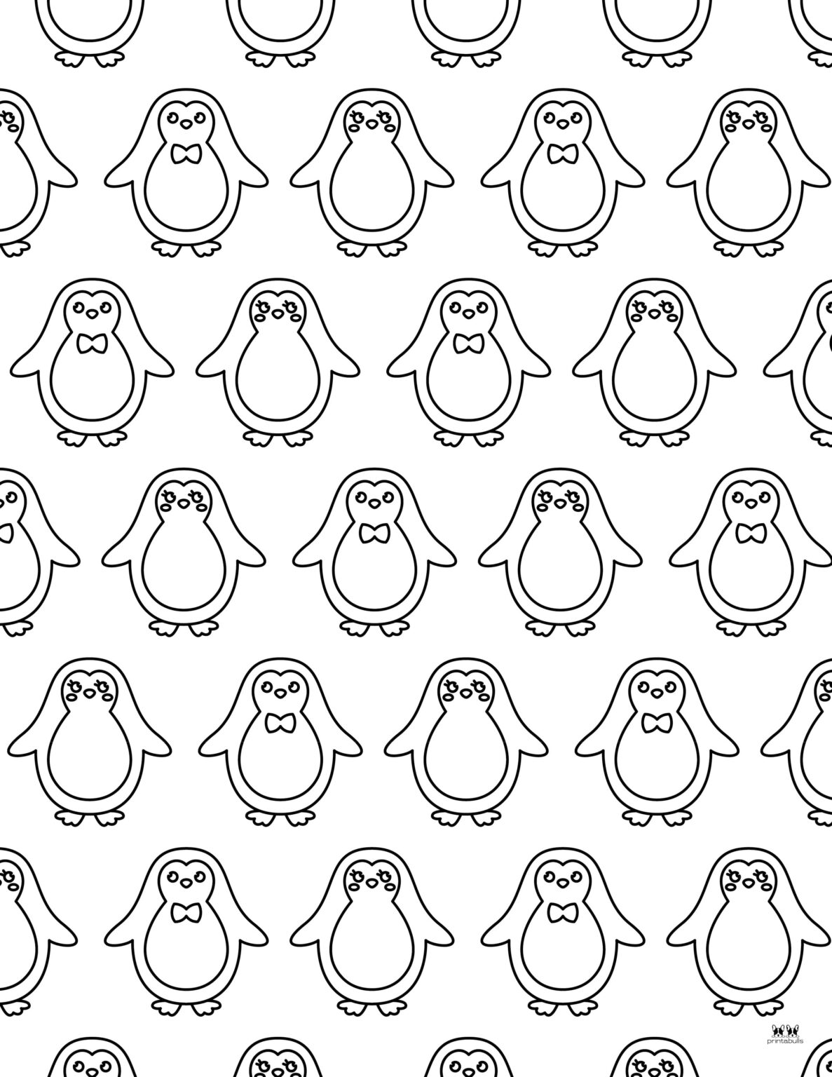 Penguin Coloring Pages & Templates - FREE - PrintaBulk