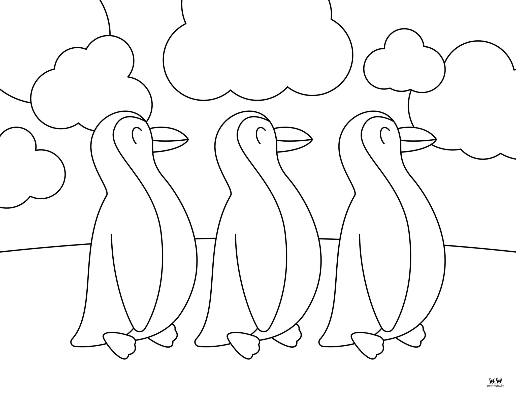 Penguin Coloring Pages & Templates - FREE | Printabulls