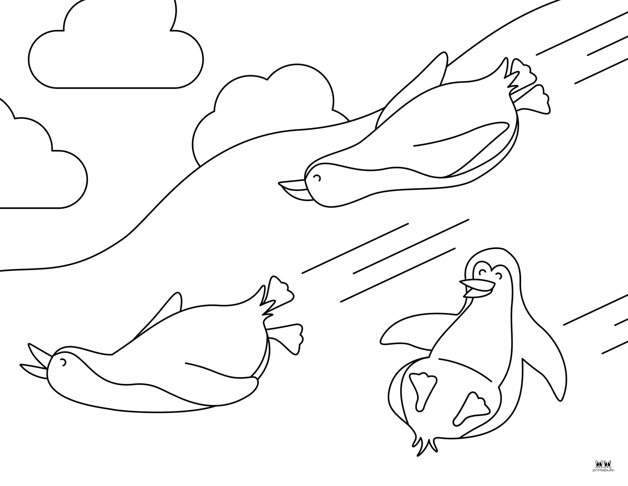 Penguin Coloring Pages & Templates - FREE | Printabulls