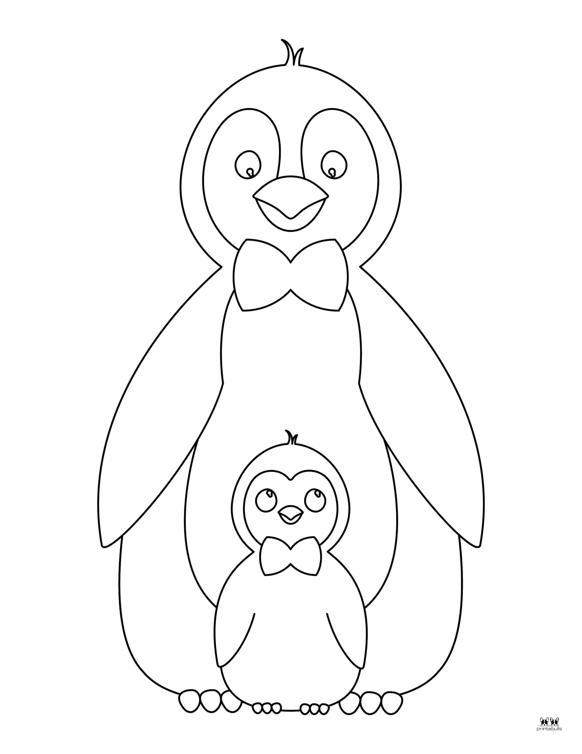 Penguin Coloring Pages & Templates - FREE | Printabulls