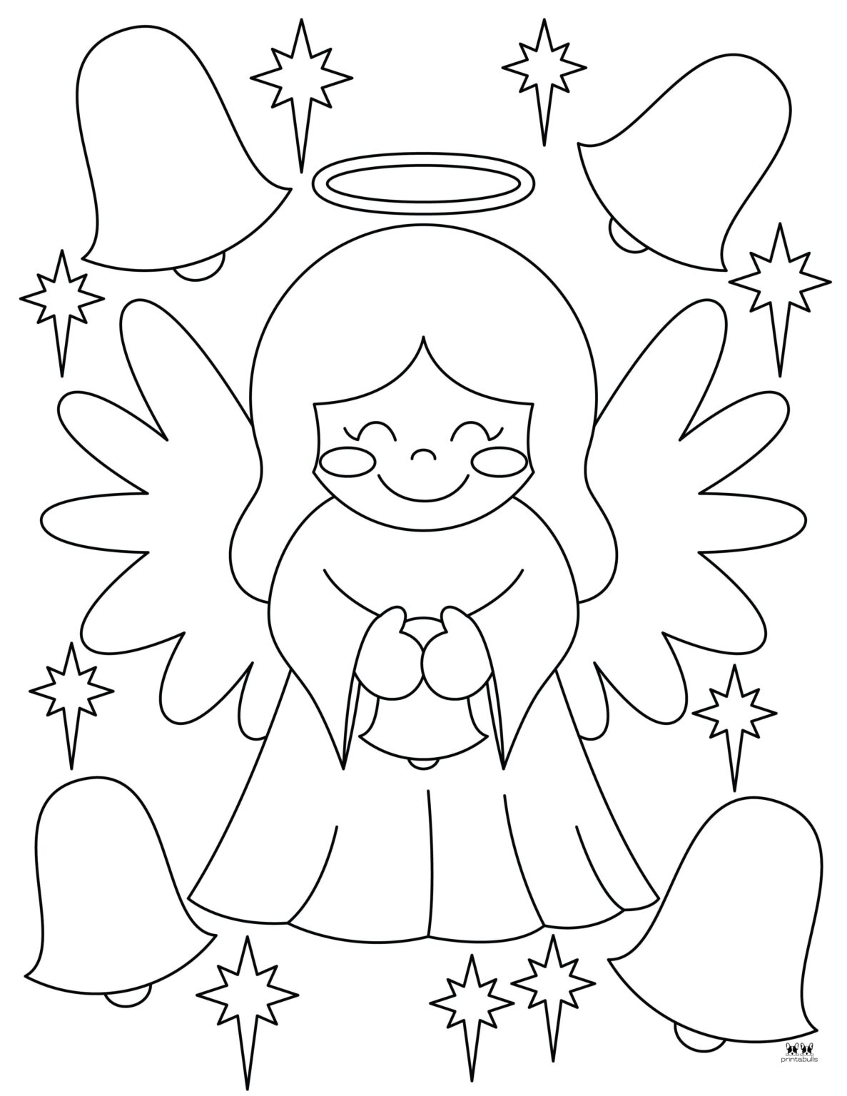 Christmas Bells Coloring Pages & Templates | Printabulls