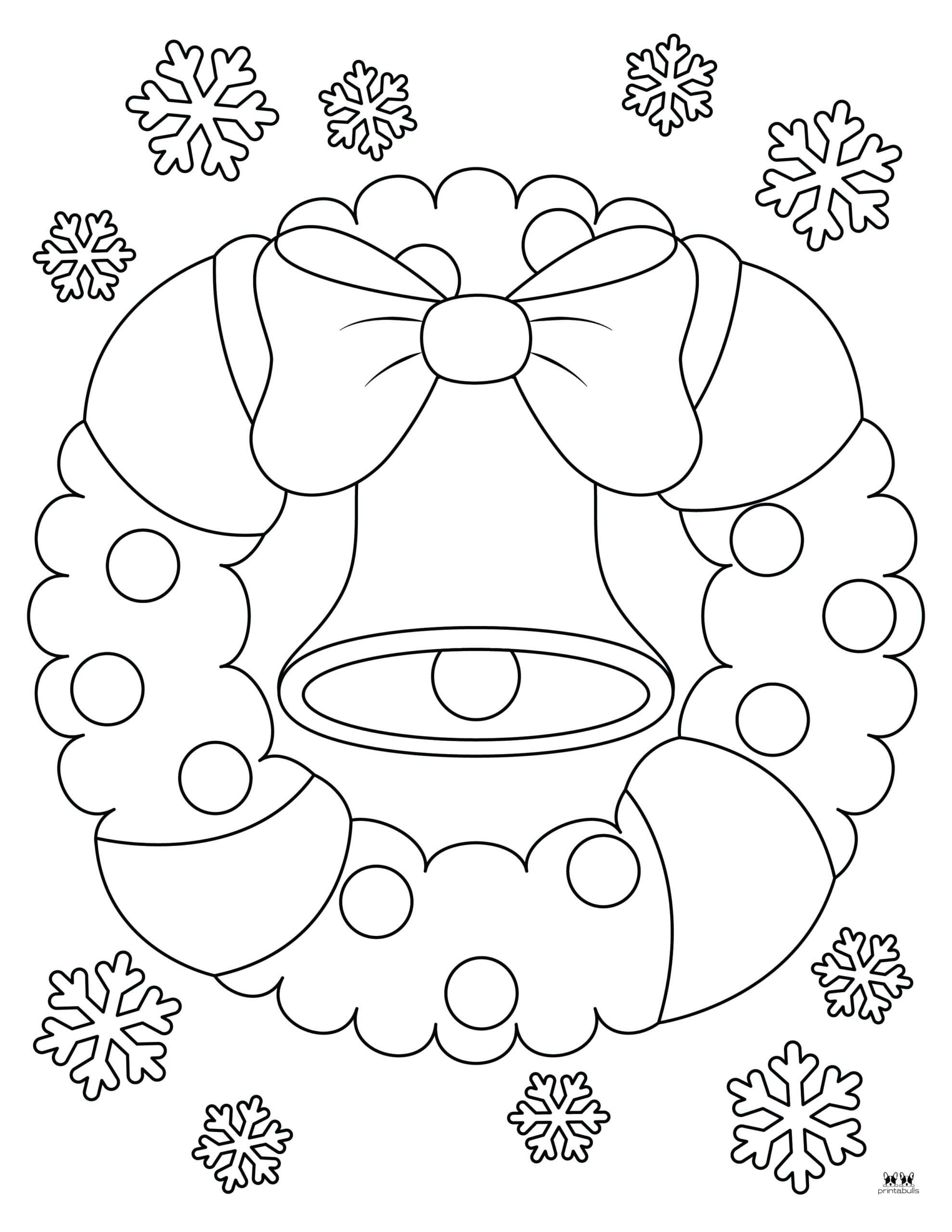 Christmas Bells Coloring Pages & Templates | Printabulls