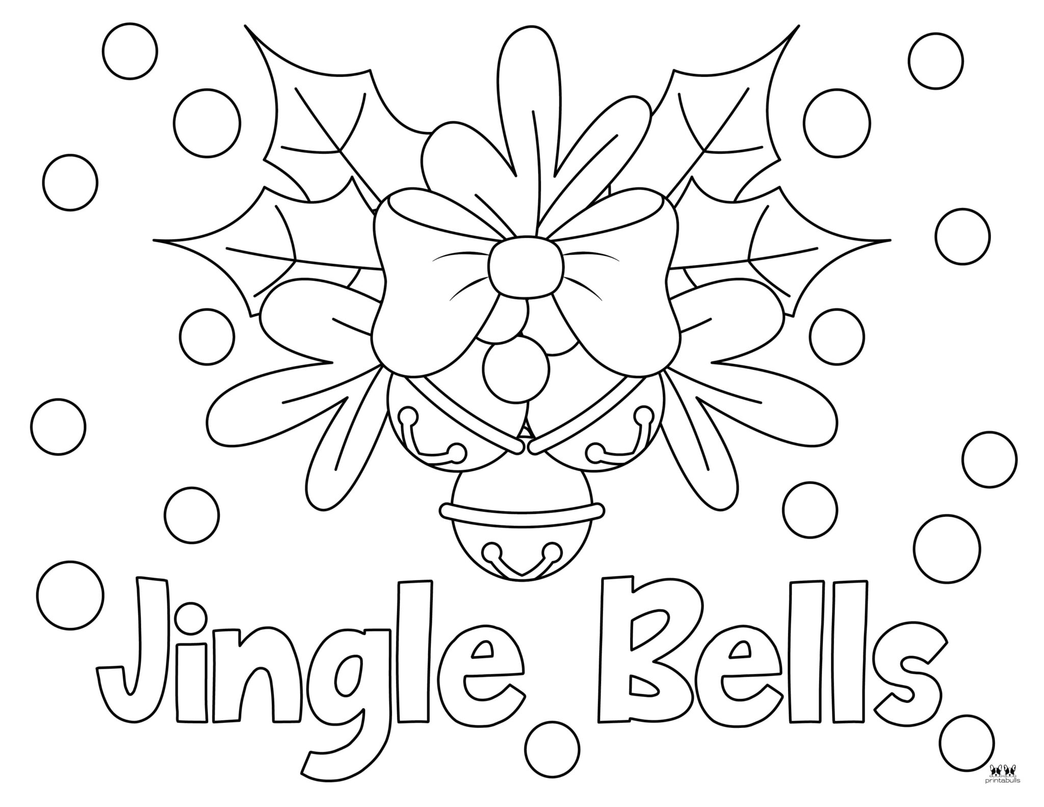 Christmas Bells Coloring Pages & Templates | Printabulls