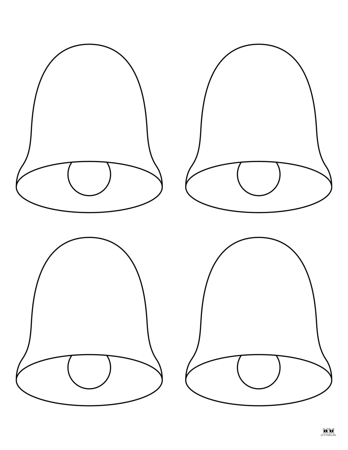 Christmas Bells Coloring Pages & Templates | Printabulls