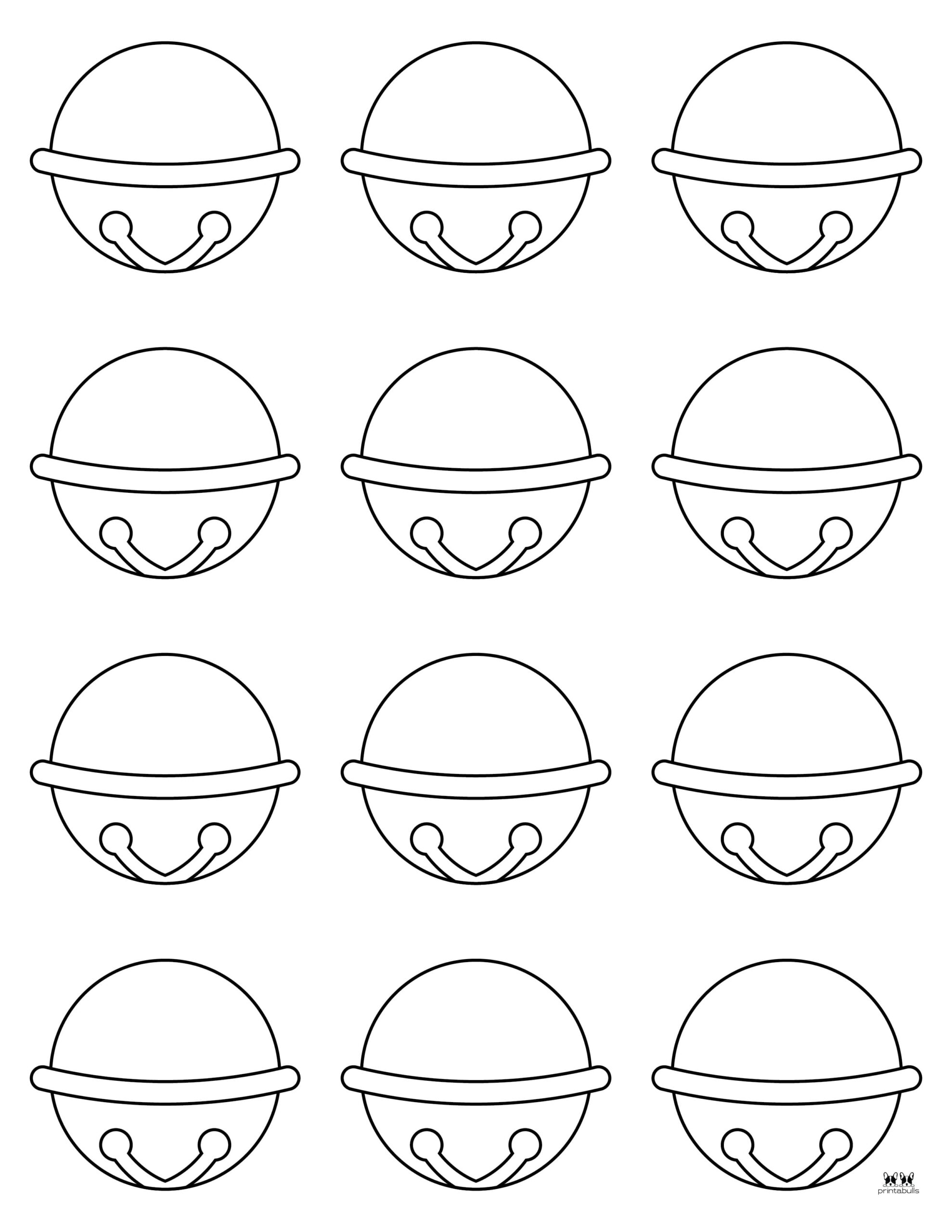 Christmas Bells Coloring Pages & Templates | Printabulls