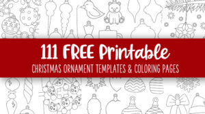Christmas Ornament Templates & Coloring Pages | Printabulls