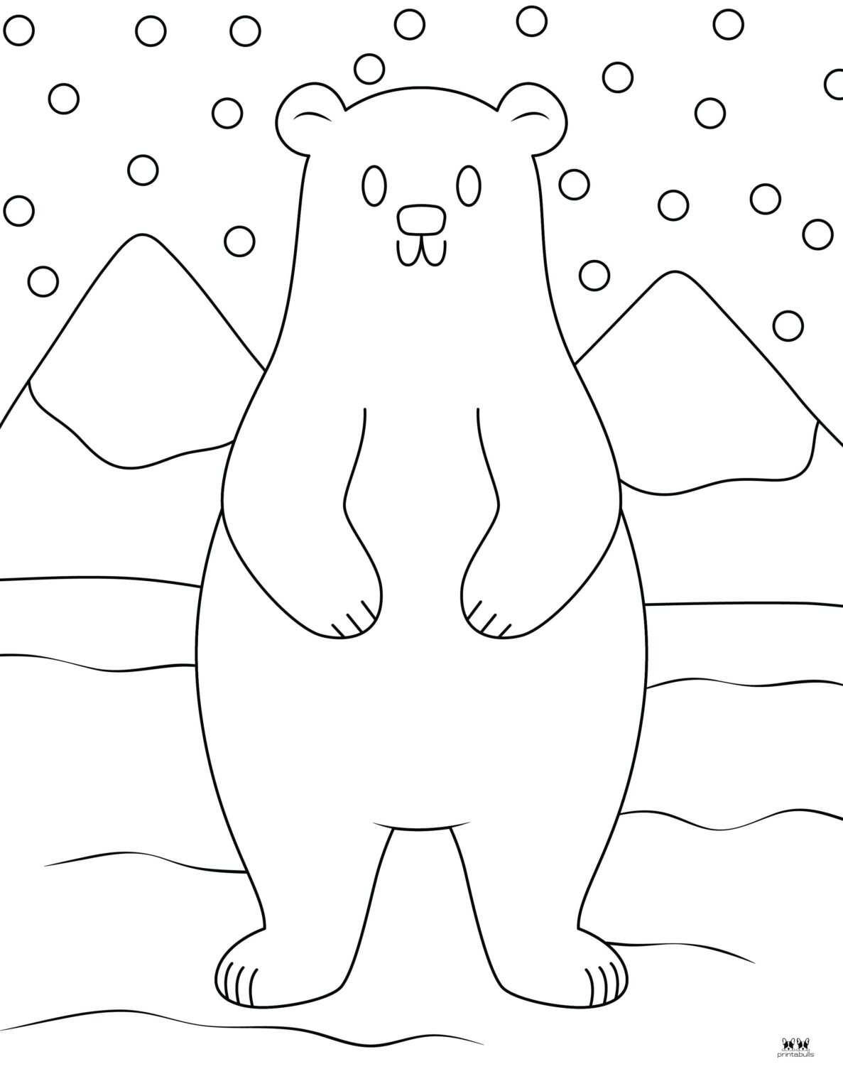 Polar Bear Coloring Pages & Templates - FREE - PrintaBulk