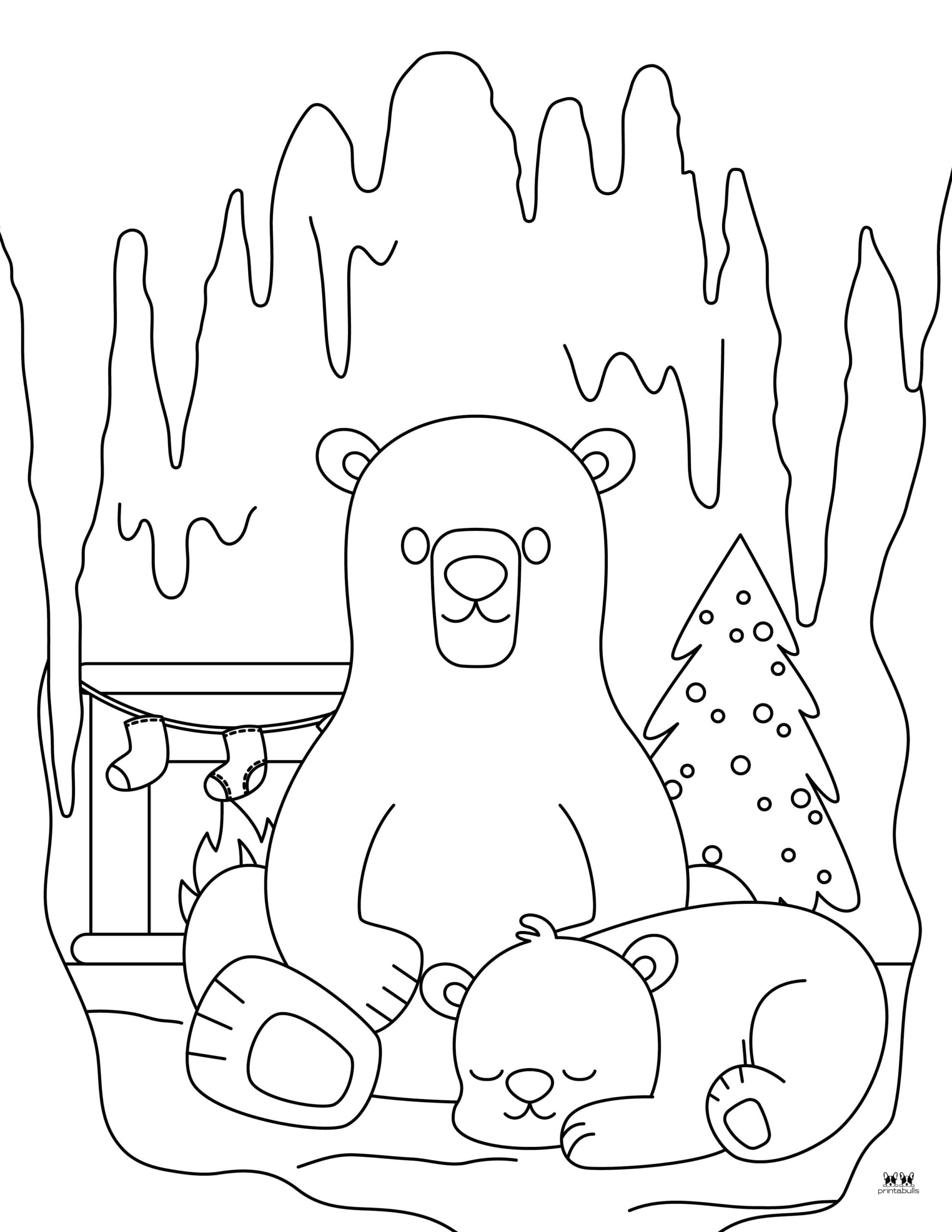 Polar Bear Coloring Pages & Templates - FREE | Printabulls