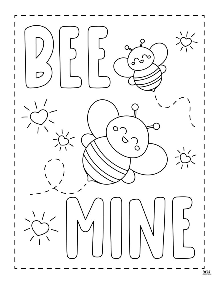 Be My Valentine Coloring Pages - 15 Pages | Printabulls