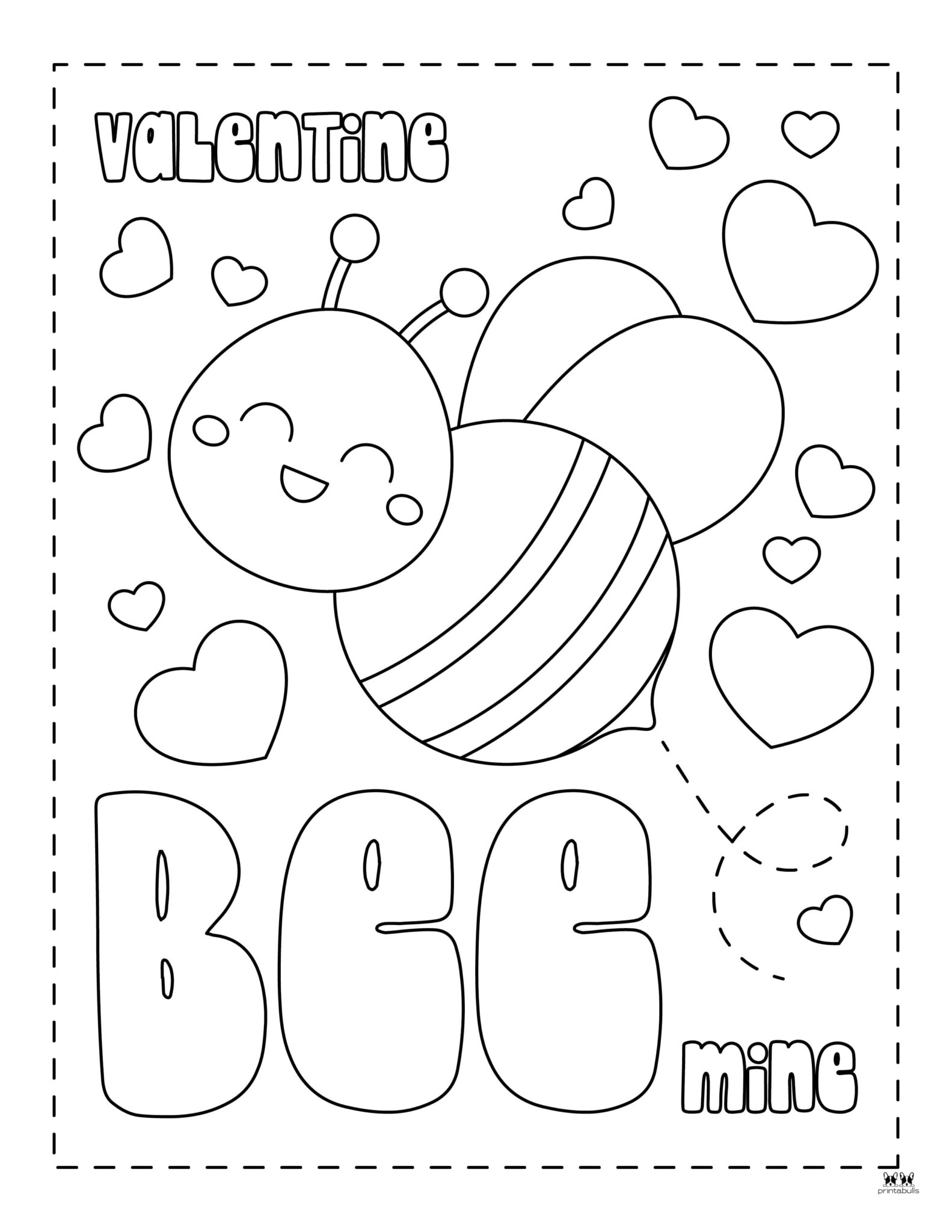 Be My Valentine Coloring Pages - 15 Pages | Printabulls