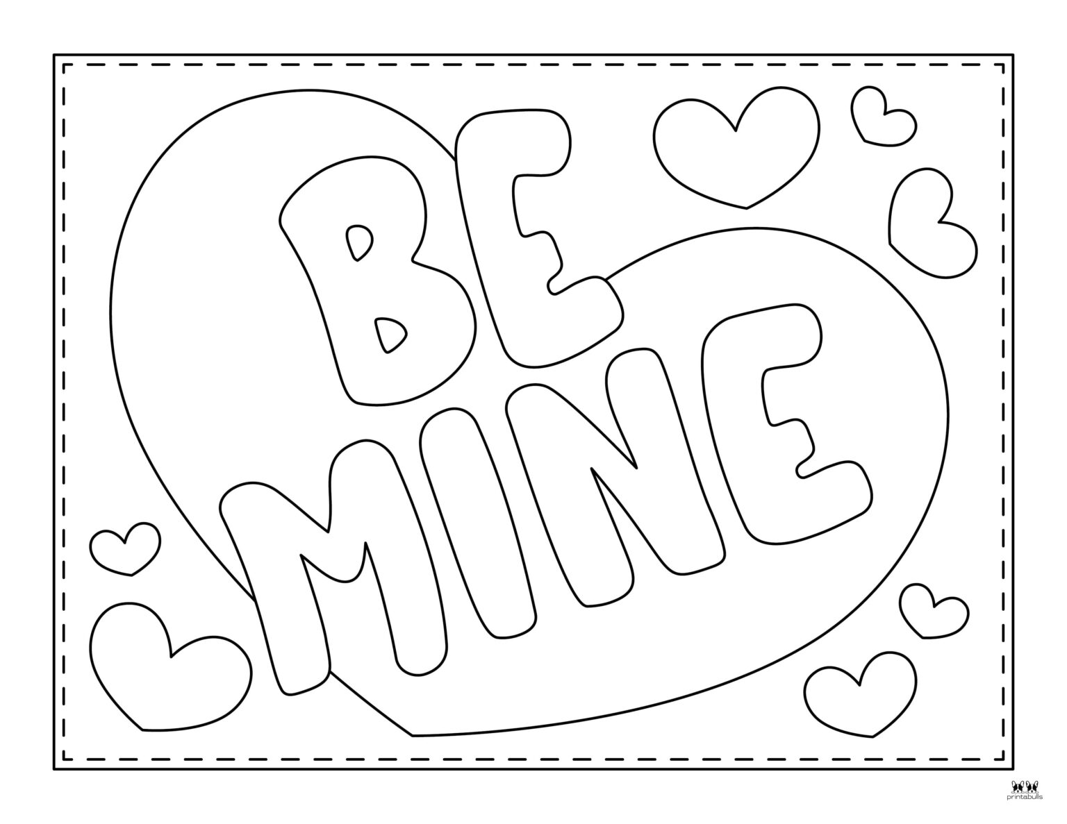 Be My Valentine Coloring Pages - 15 Pages | Printabulls