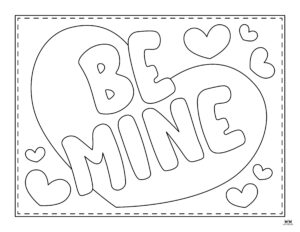 Be My Valentine Coloring Pages - 15 Pages | Printabulls
