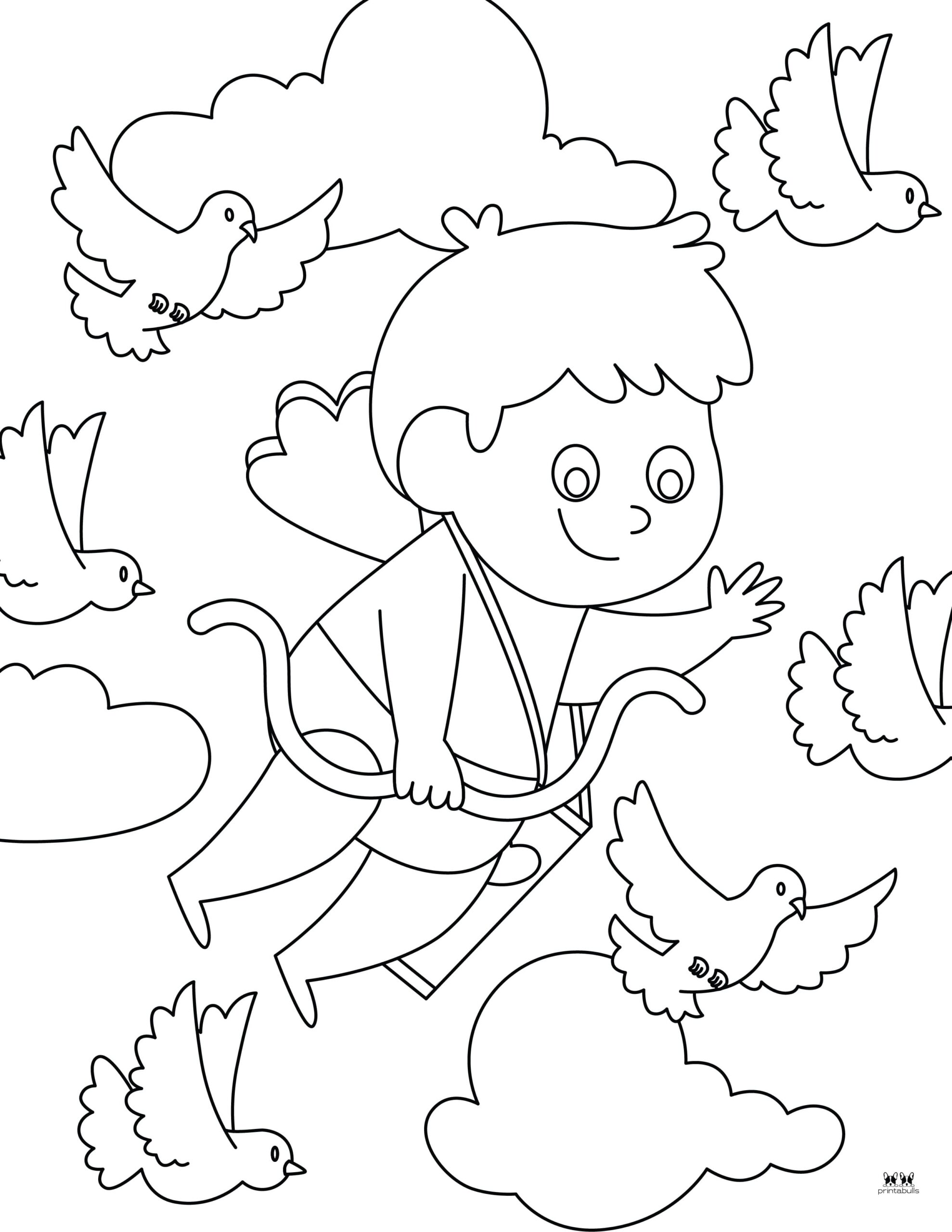 Cupid Coloring Pages - 20 FREE Pages | Printabulls
