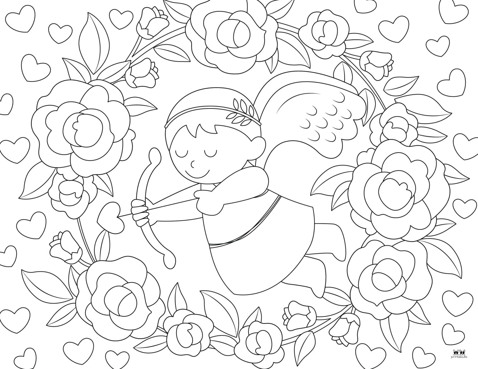 Cupid Coloring Pages - 20 FREE Pages | Printabulls