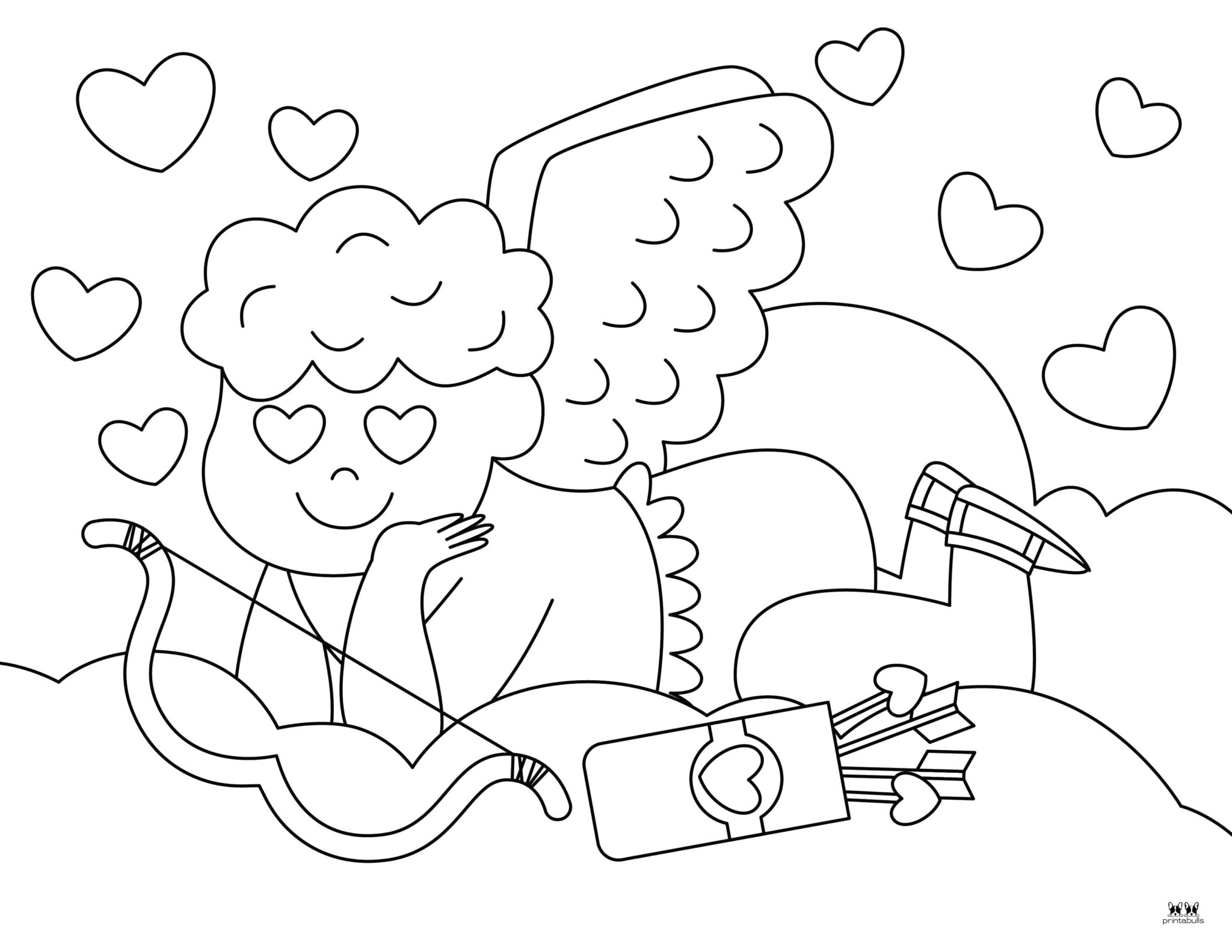 Cupid Coloring Pages - 20 FREE Pages | Printabulls