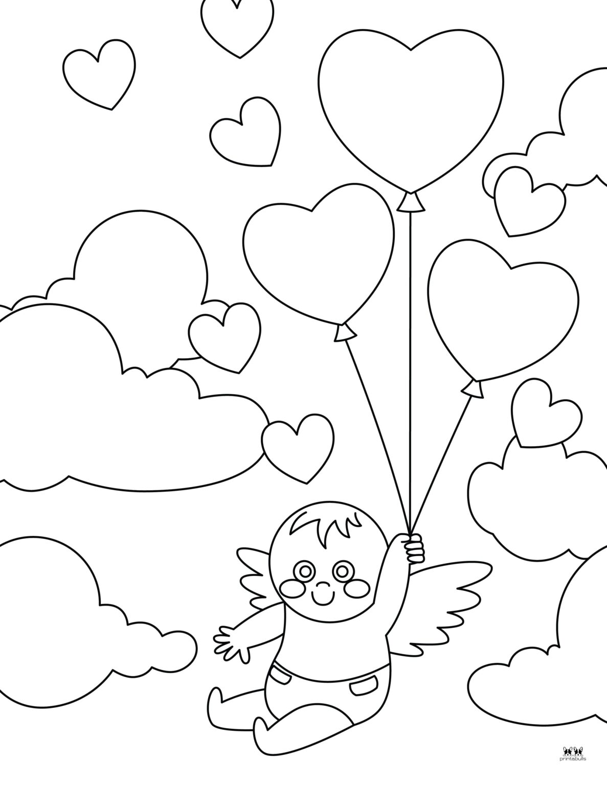 Cupid Coloring Pages - 20 FREE Pages | Printabulls
