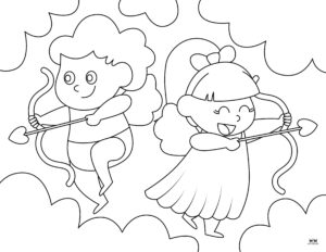 Cupid Coloring Pages - 20 FREE Pages | Printabulls