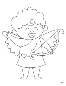Cupid Coloring Pages - 20 FREE Pages - PrintaBulk
