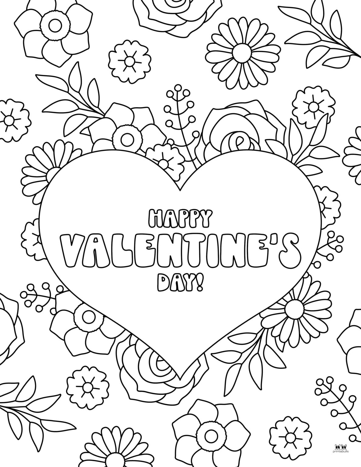 Happy Valentine's Day Coloring Pages - 34 Pages | Printabulls