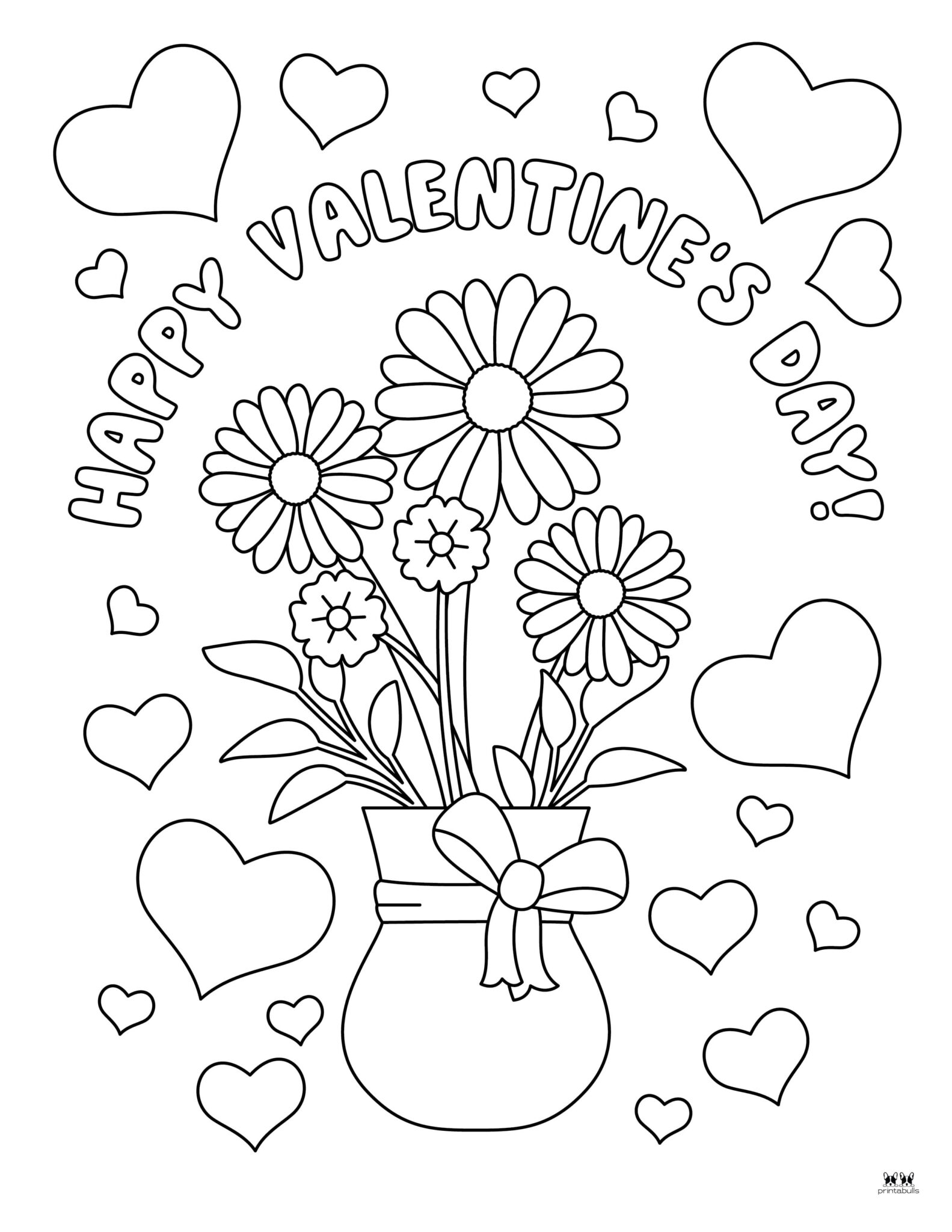 Happy Valentine's Day Coloring Pages - 34 Pages | Printabulls