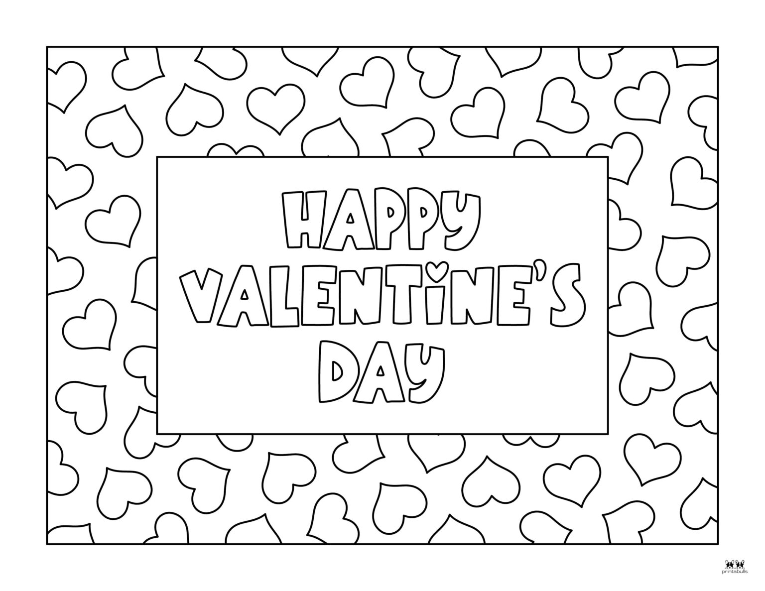 Happy Valentine's Day Coloring Pages - 34 Pages | Printabulls