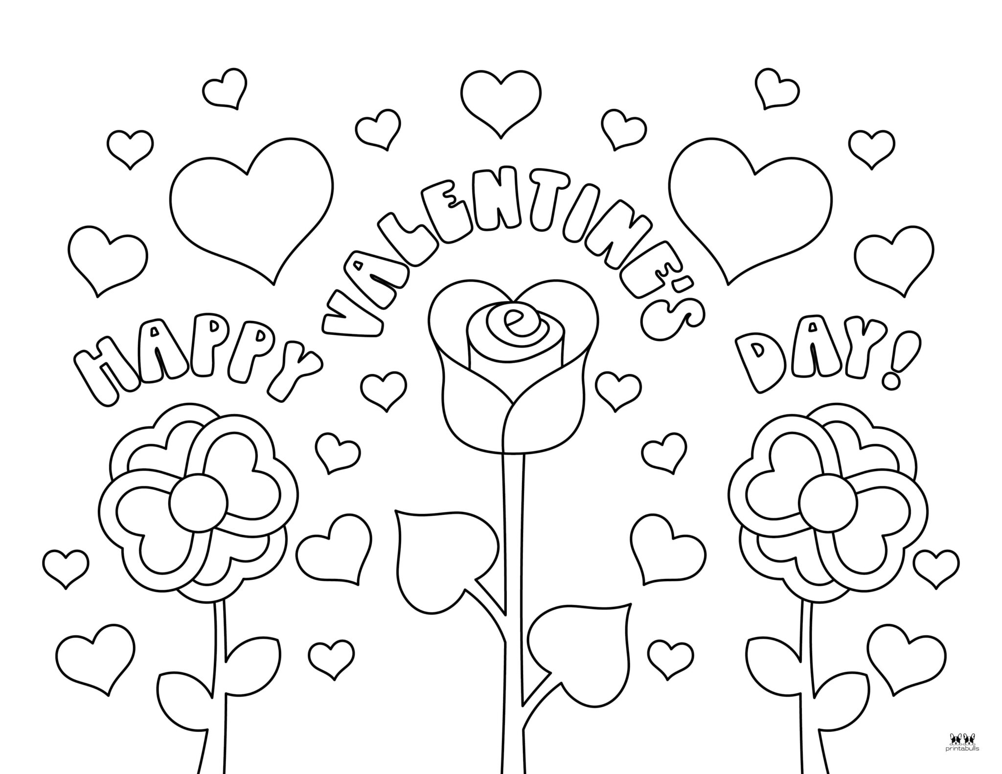 Happy Valentine's Day Coloring Pages - 34 Pages | Printabulls