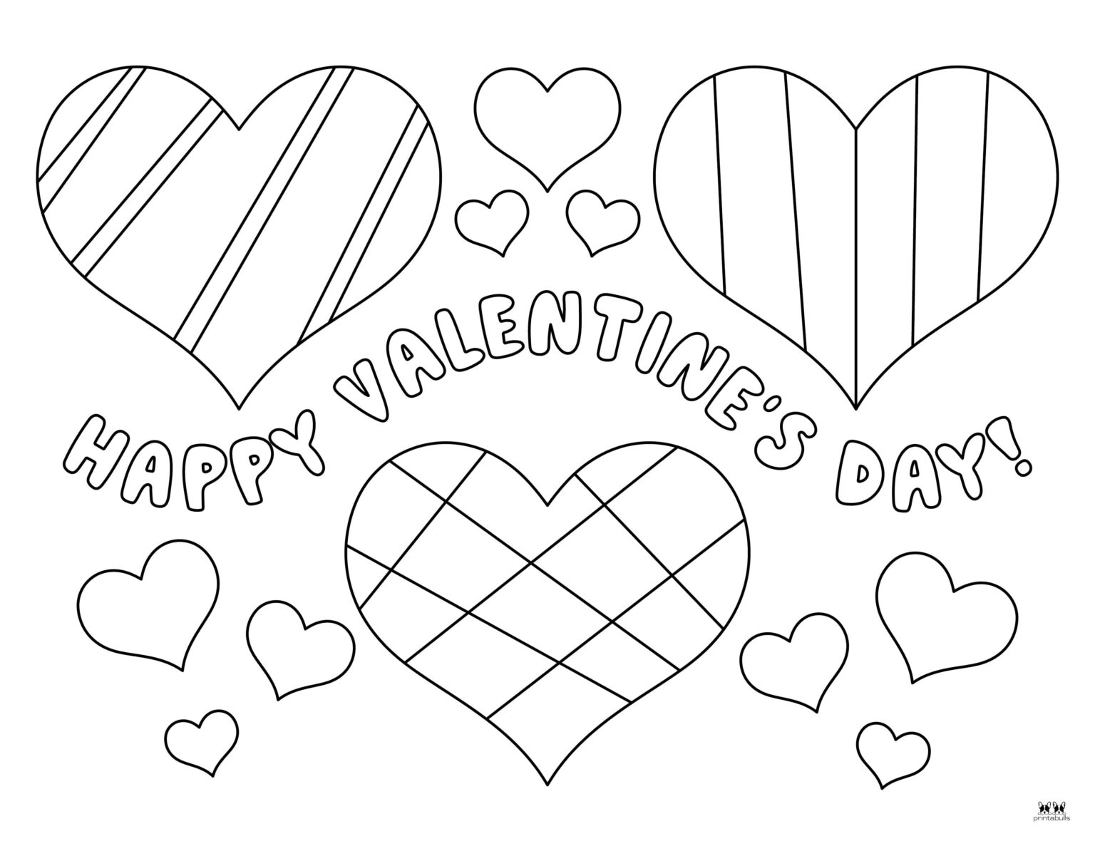 Happy Valentine's Day Coloring Pages - 34 Pages | Printabulls