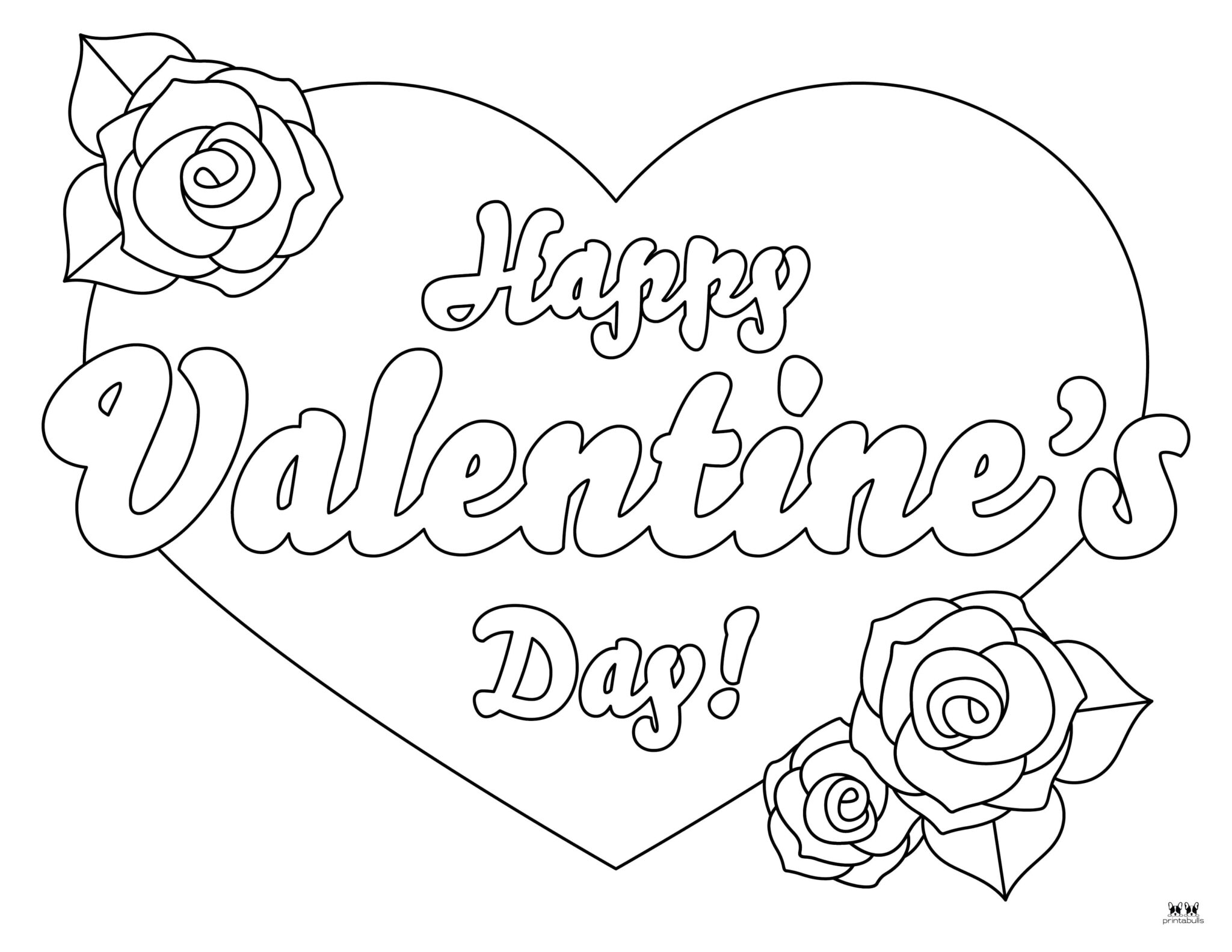 Happy Valentine's Day Coloring Pages - 34 Pages | Printabulls