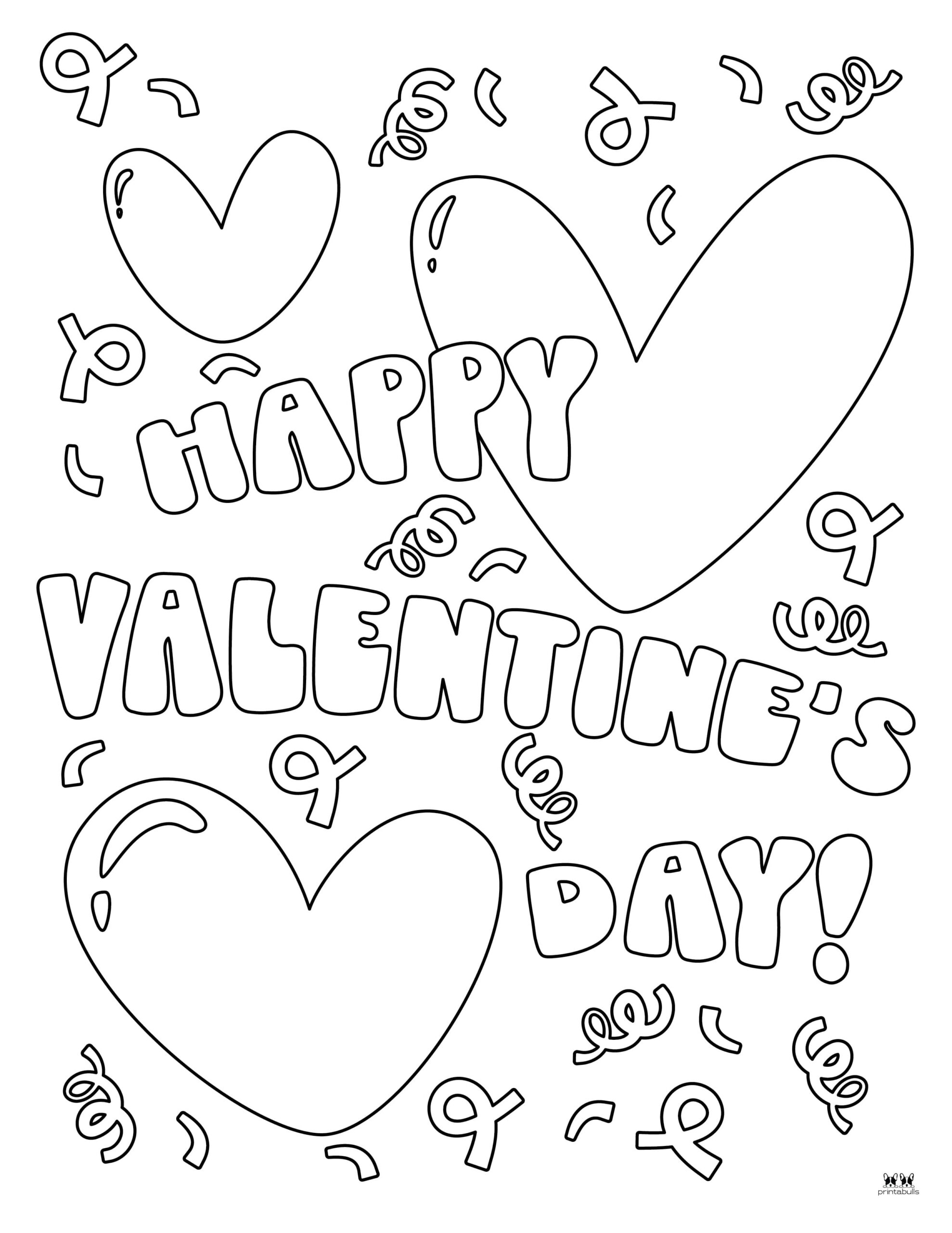 Happy Valentine's Day Coloring Pages - 34 Pages | Printabulls