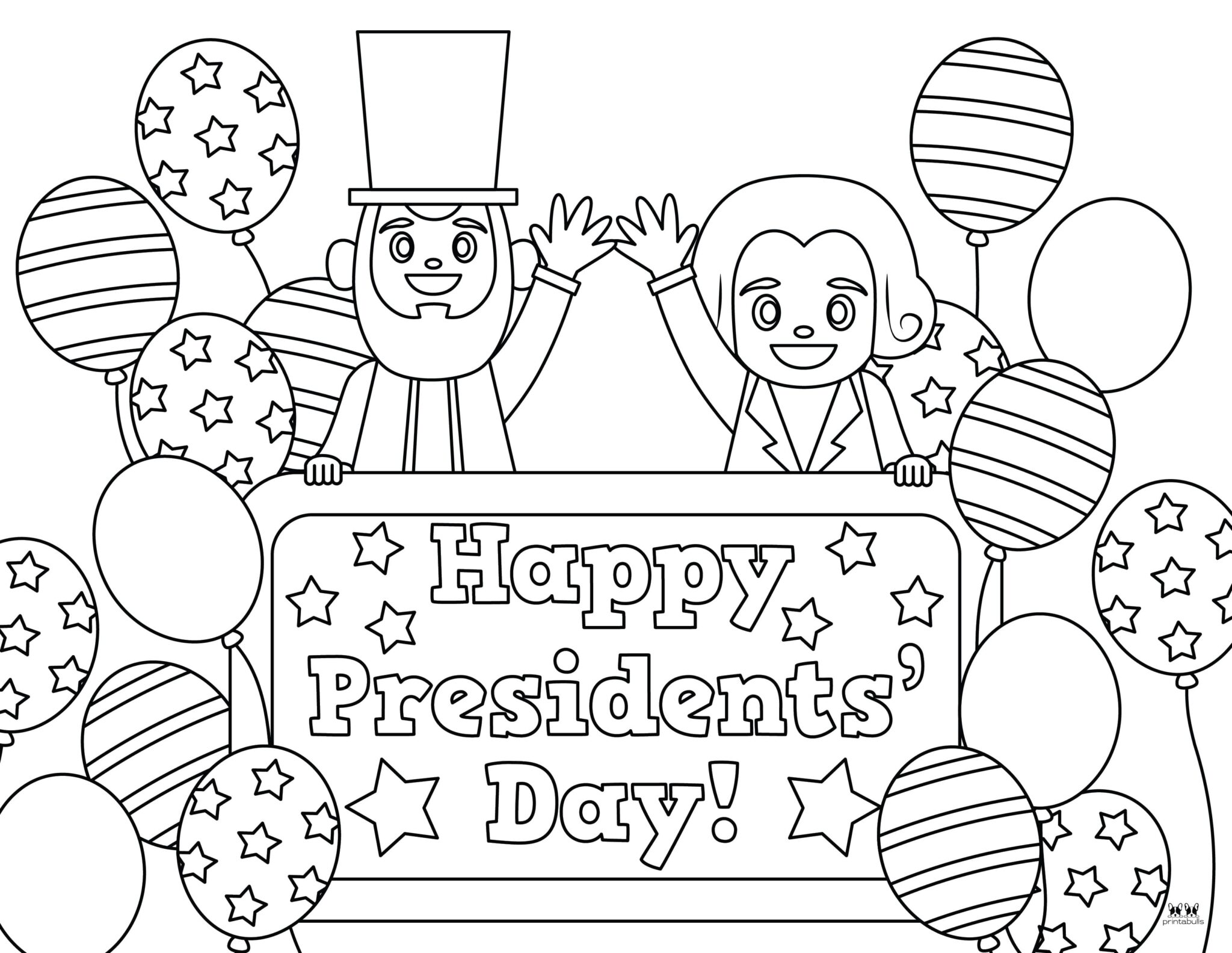 Presidents' Day Coloring Pages - 25 Pages | Printabulls
