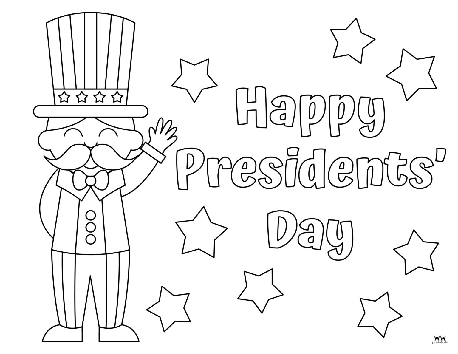 Presidents' Day Coloring Pages - 25 Pages - PrintaBulk
